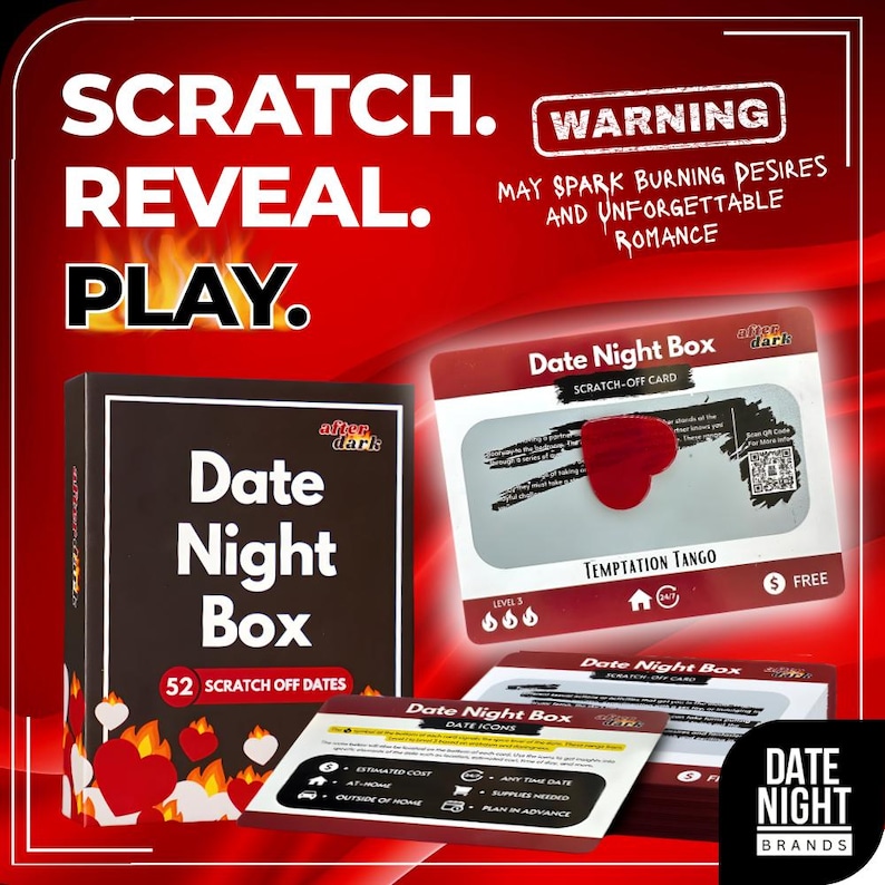 Spicy Date Night Box: 52 Scratch-off Intimate Ideas - Etsy