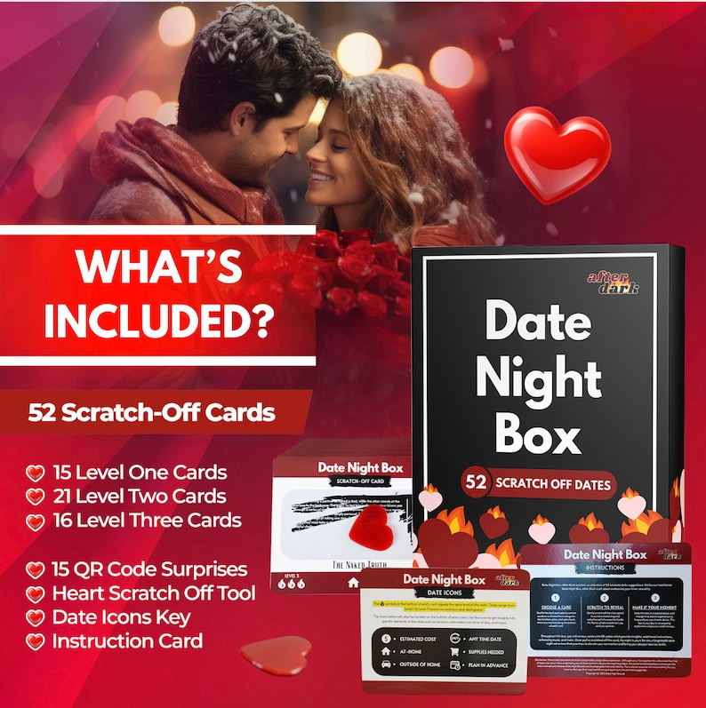 Spicy Date Night Box: 52 Scratch-off Intimate Ideas - Etsy