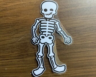 Mini Skeleton Sticker WATERPROOF - Etsy