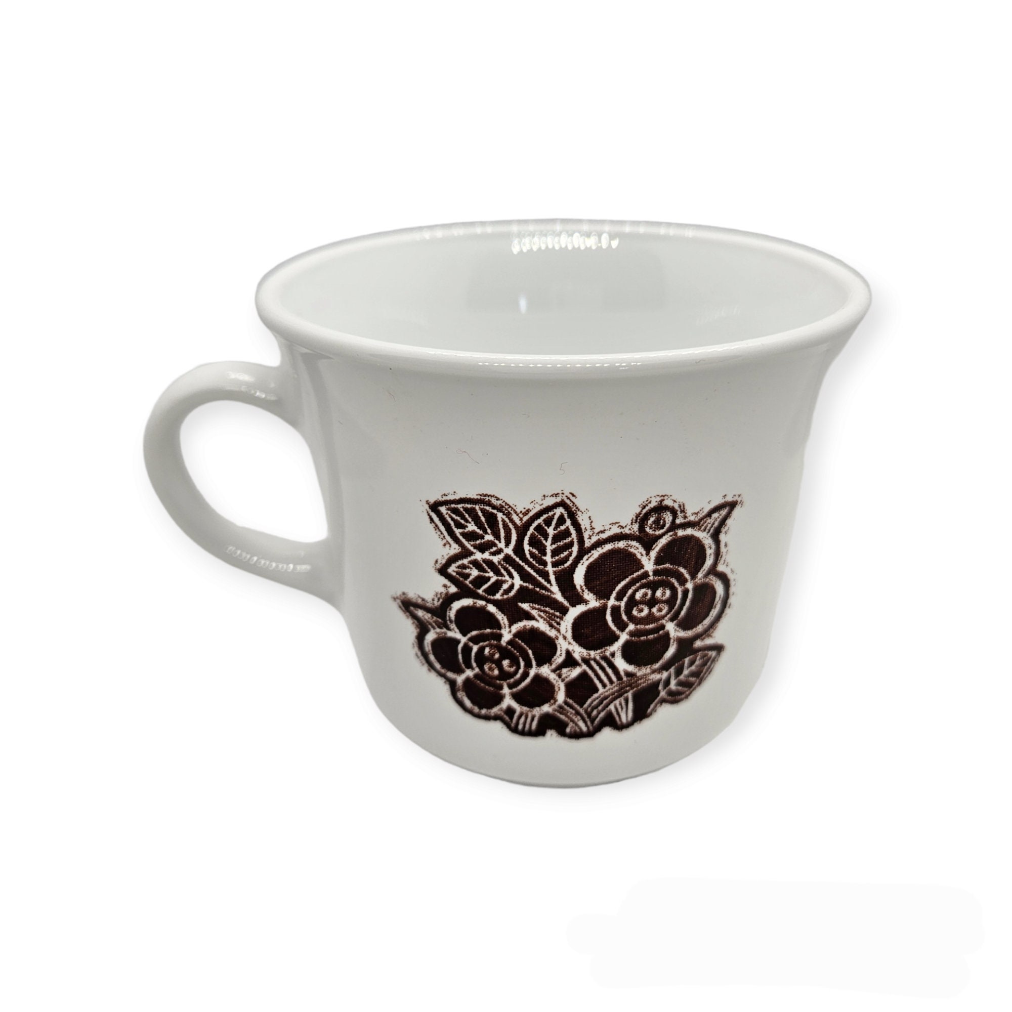 Corelle Mugs Batik Brown Flowers Set of 3 Coffee Tea Cup - Etsy