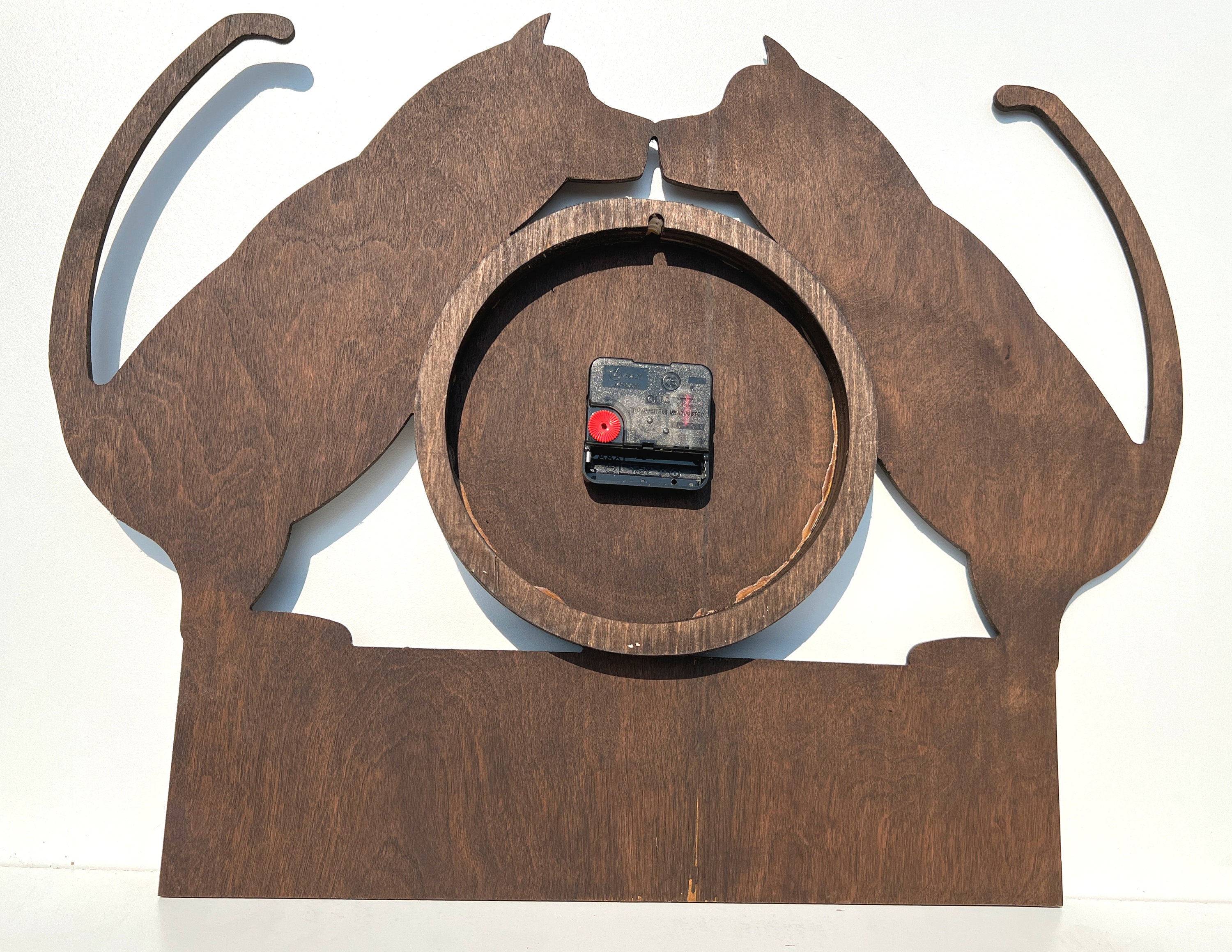 Personalized Wall Clock Cats Kissing Clock Unique Wedding - Etsy