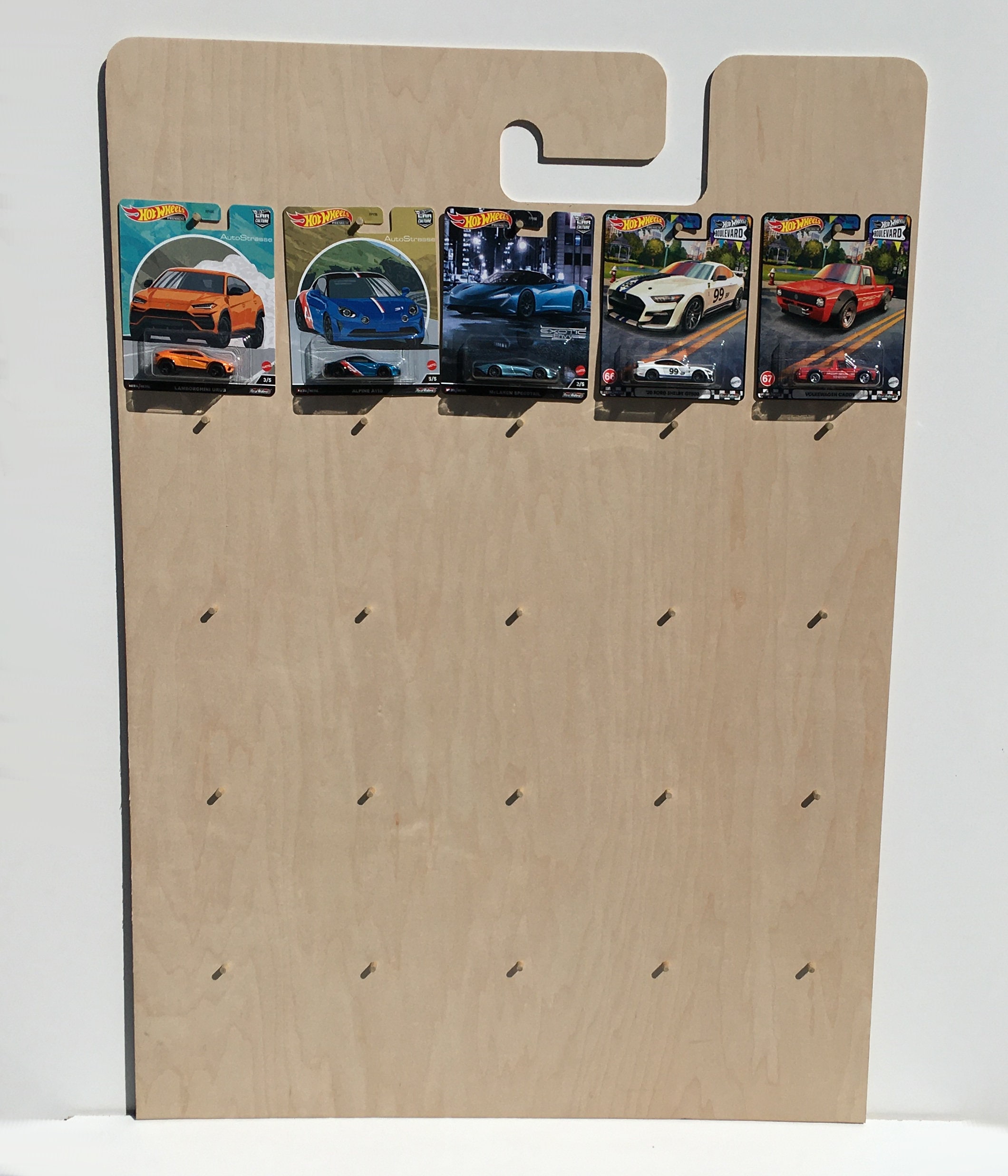 Hot Wheels Premium 25 Card Pegboard Display, 1/64 Diecast Stoarage - Etsy