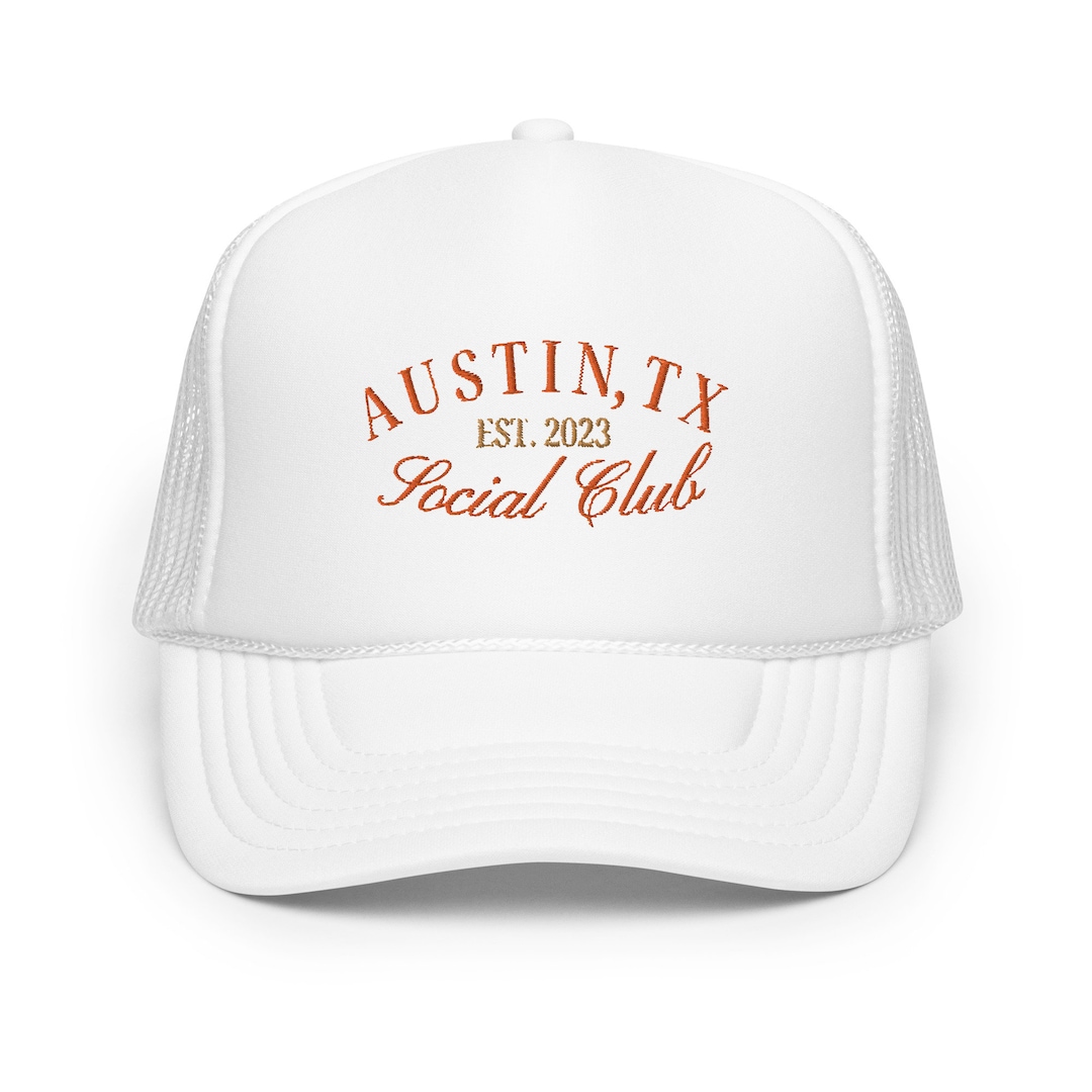 Austin, TX Social Club -trucker Hat - Etsy