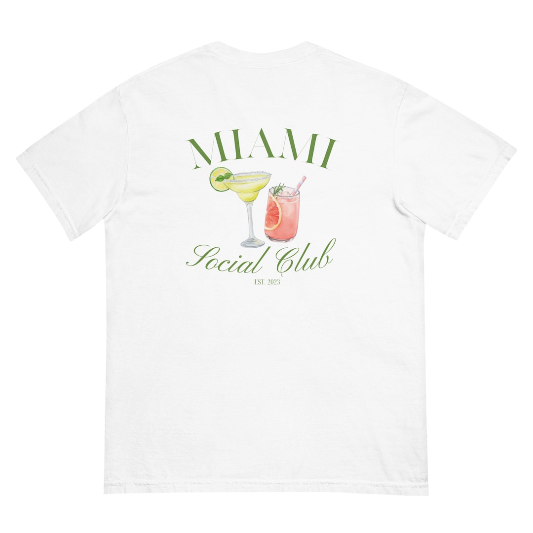 Miami Social Club T-shirt - Etsy