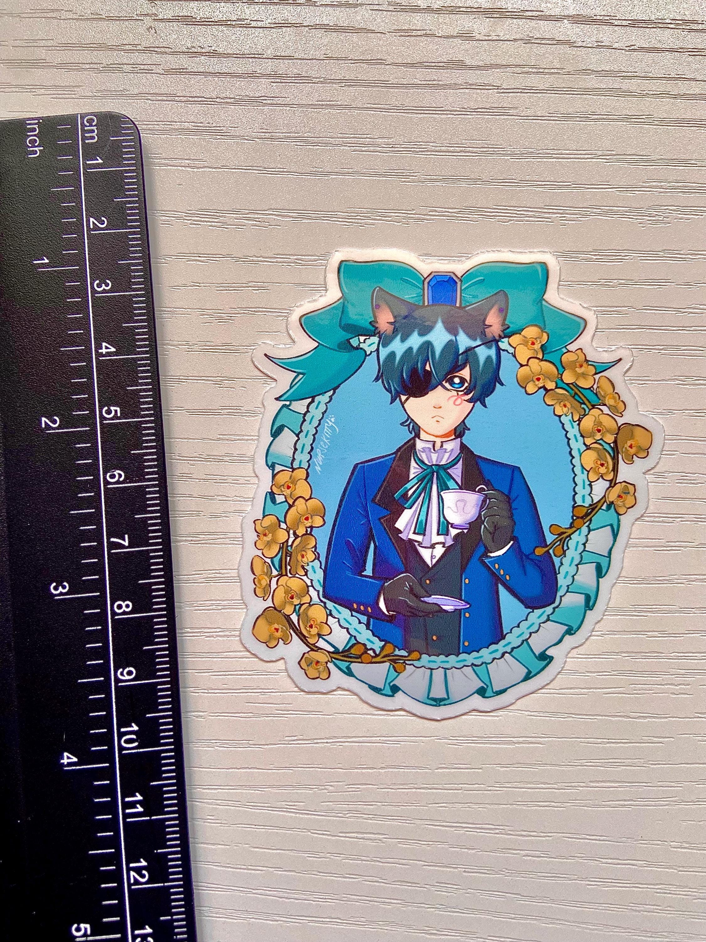 Kitty Black Butler | Vinyl Sticker Set | Ciel, Sebastian, Grell ...
