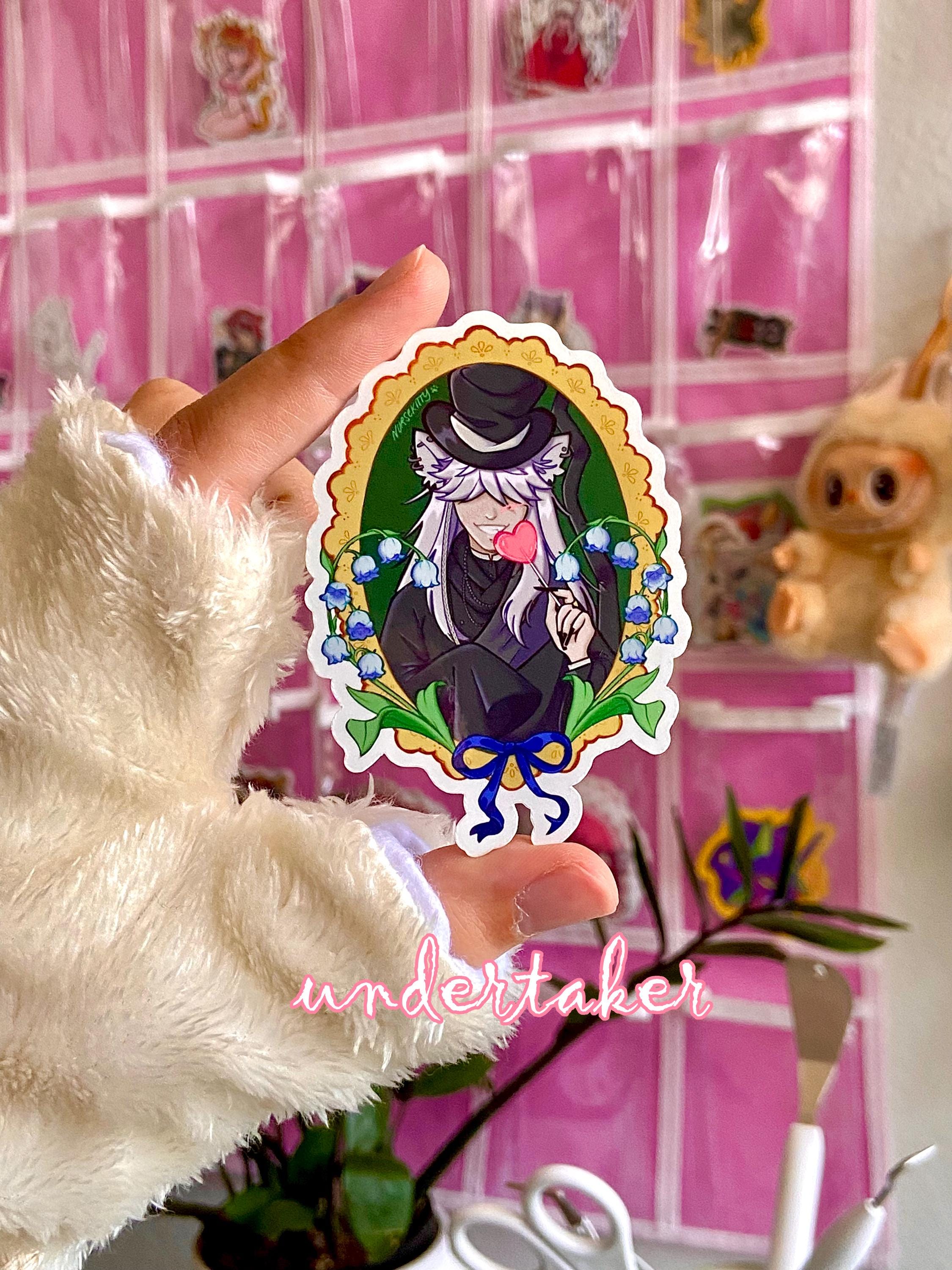 Kitty Black Butler | Vinyl Sticker Set | Ciel, Sebastian, Grell ...