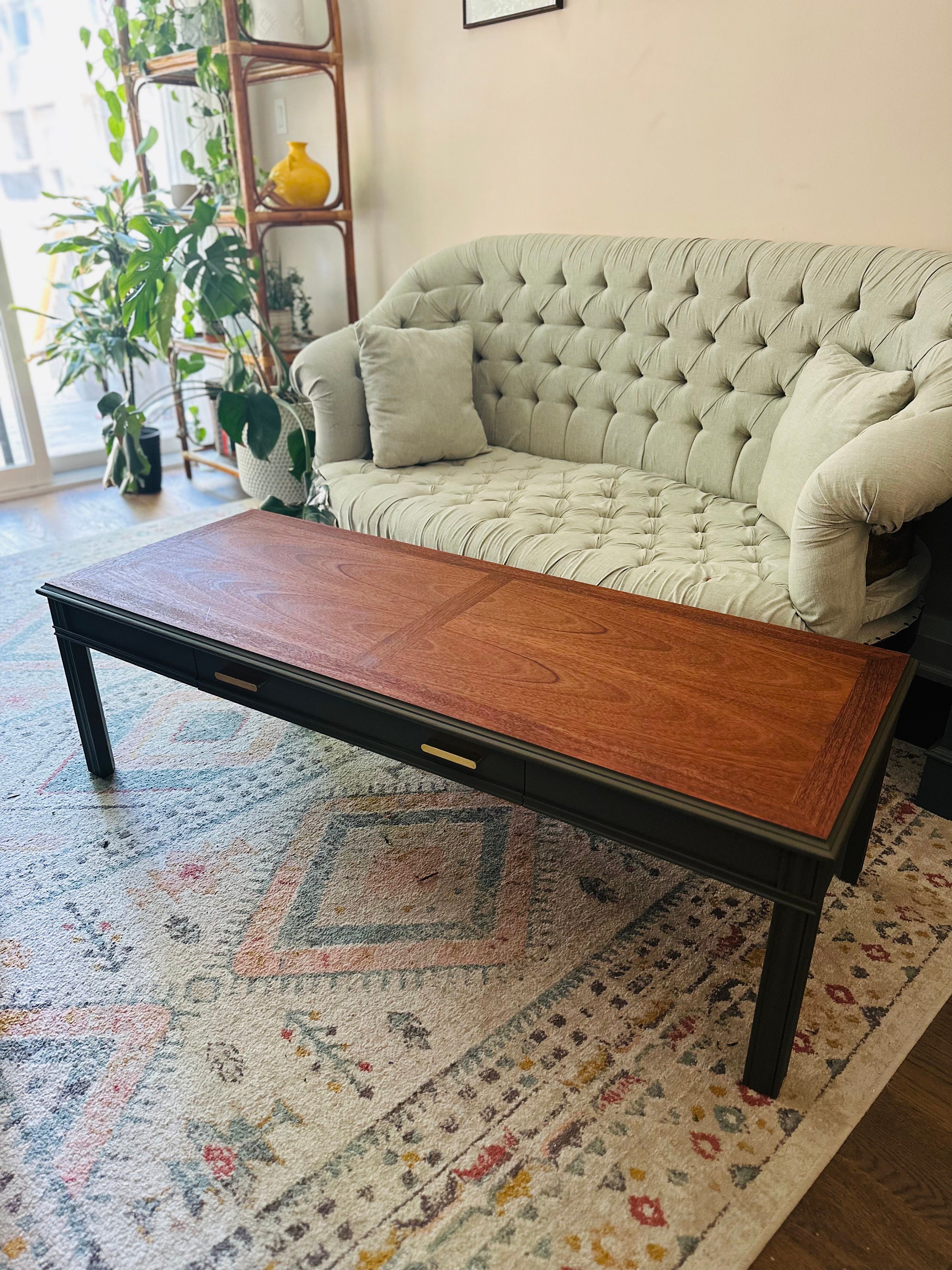 SOLD Refinished Vintage Coffee Table - Etsy