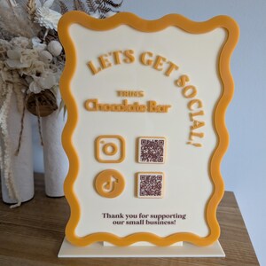 Let's Get Social Board Sign Business - Etsy