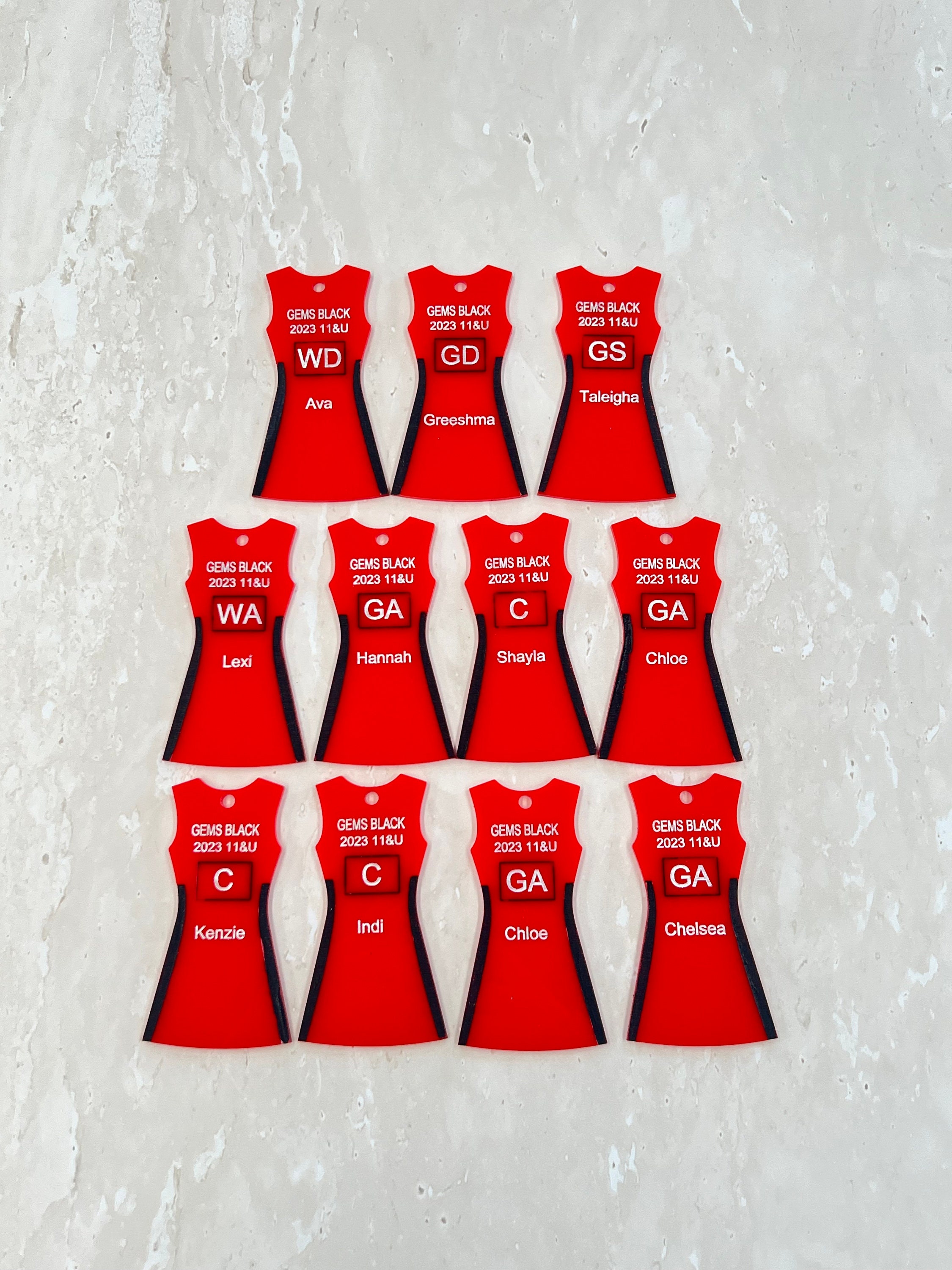 Personalised Netball Dress Keyring Gift - Etsy Australia