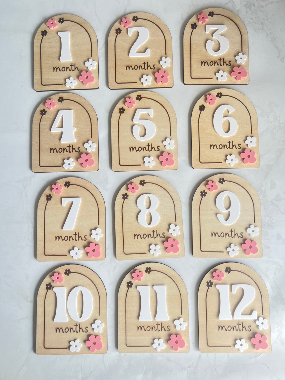 Baby Milestone Plaques - Etsy