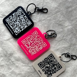 Business Card QR Code Keychain - Etsy