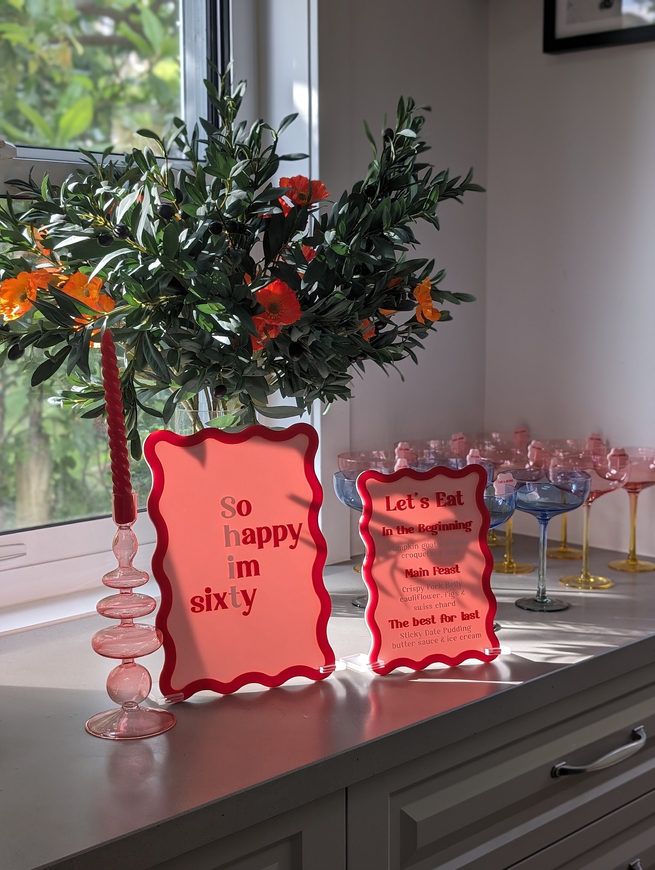 Acrylic Wavy Sign - Etsy Australia