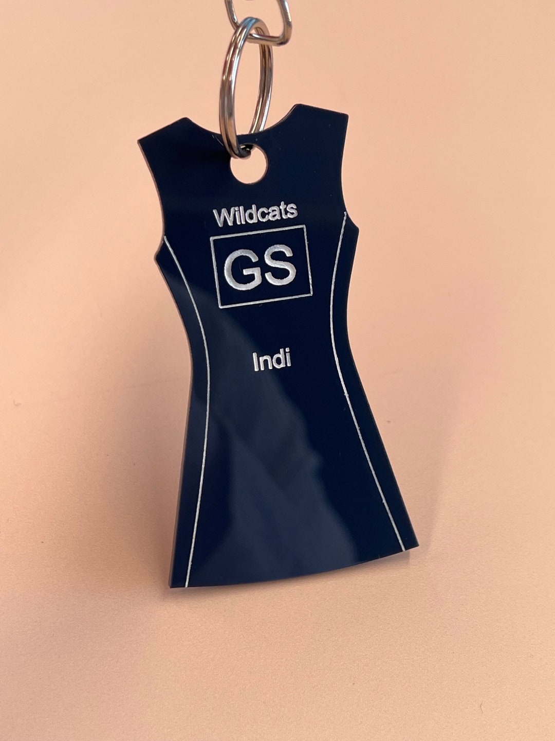 Personalized Acrylic Netball Dress Keyring | Custom Team Colors - Etsy