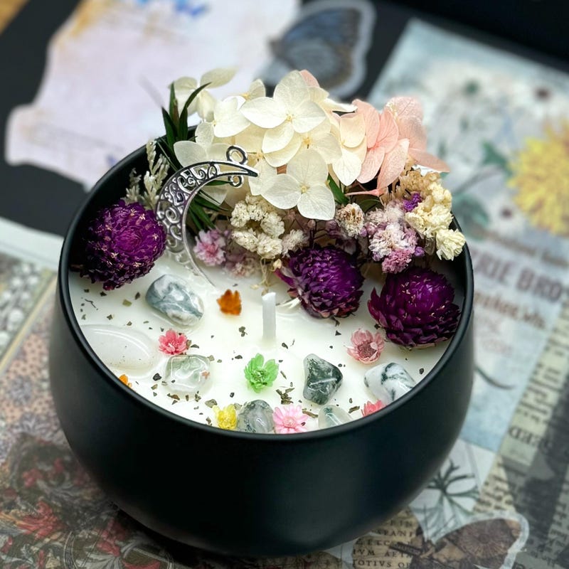 Crystal Candle - Etsy