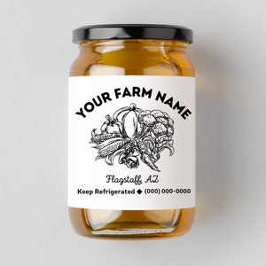Jar Label Jar Sticker Custom Jar Label Waterproof Label Food Label ...