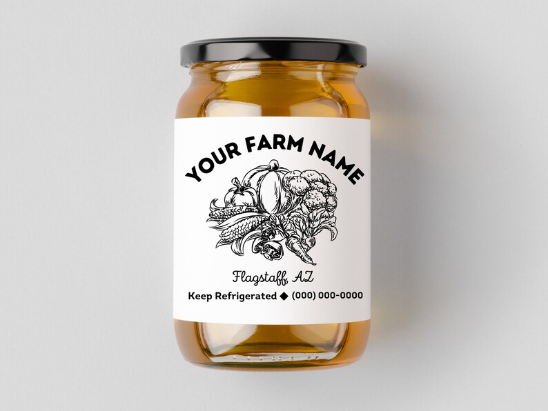 Jar Label Jar Sticker Custom Jar Label Waterproof Label Food Label ...