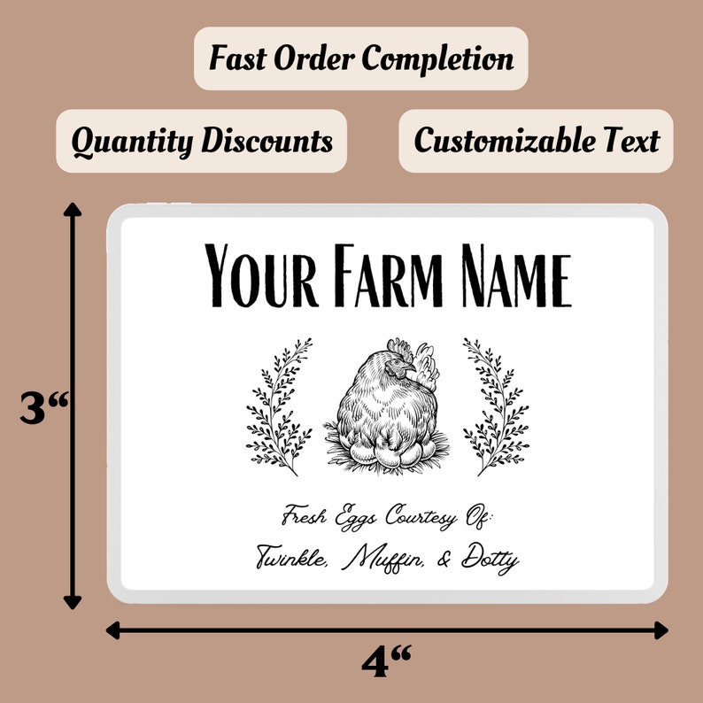 Custom Egg Carton Label Quail Egg Label Personalized Label Custom Label ...