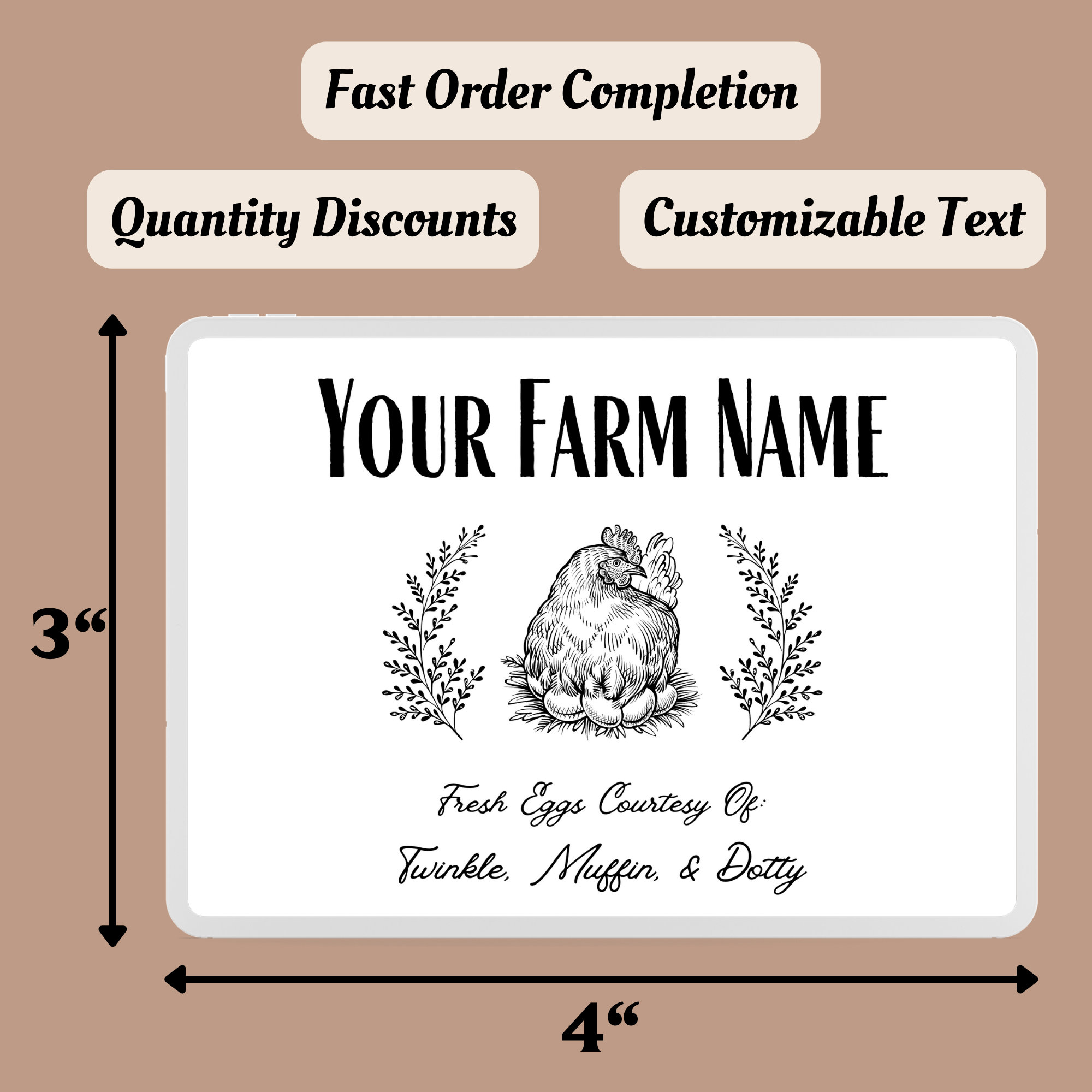 Custom Egg Carton Label Quail Egg Label Personalized Label Custom Label ...