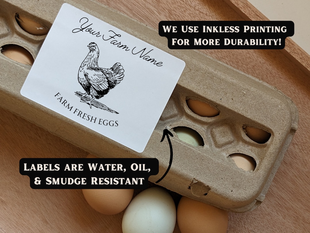 Farmers Market Label Custom Egg Carton Farmer's Market Egg Carton ...