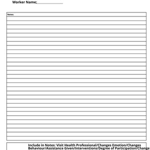 NDIS Case Notes and Mandatory Reporting Editable Template Download From ...