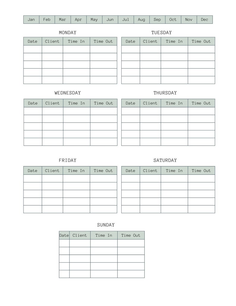 Digital Planner, Diary, Notes, Support Work and Aged Care, Business ...