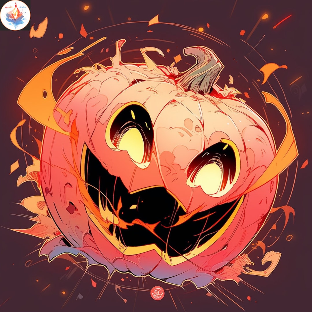 Spooky Pumpkin_2 PNG - Etsy