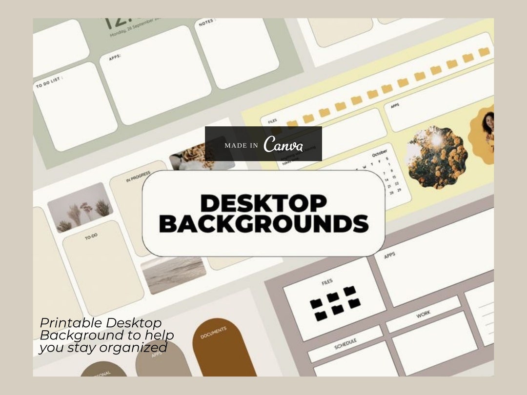 Modern Desktop Calendar: Greenery-themed Wallpapers for Digital ...