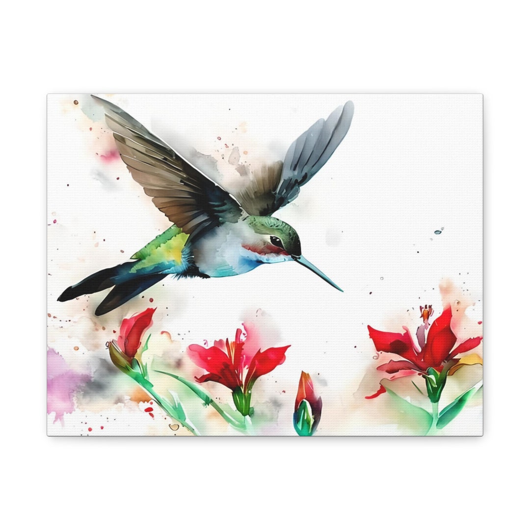 Female Ruby-crested Hummingbird Print/painting - Etsy