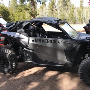 CUSTOM UTV DECAL Military Style Font Sticker Rzr Atv Quad Sxs Side by ...