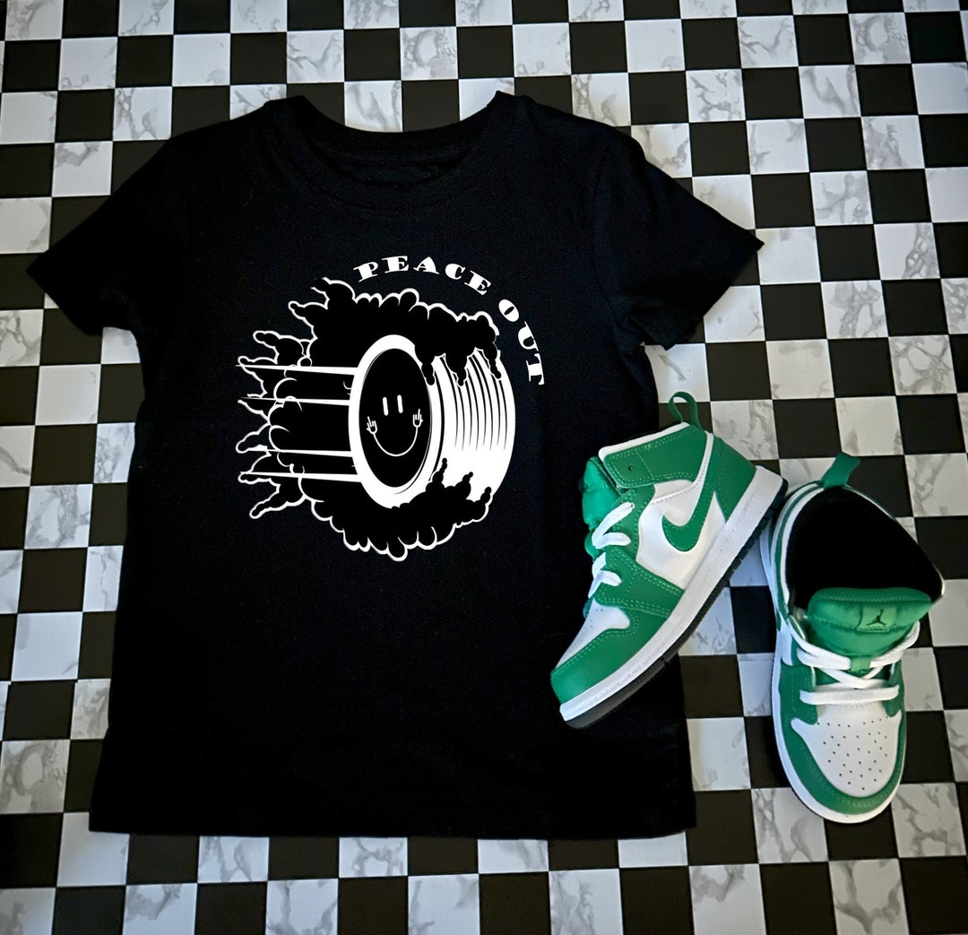 Peace Out Kids Tee Children's Burnout T Shirt Smiley - Etsy