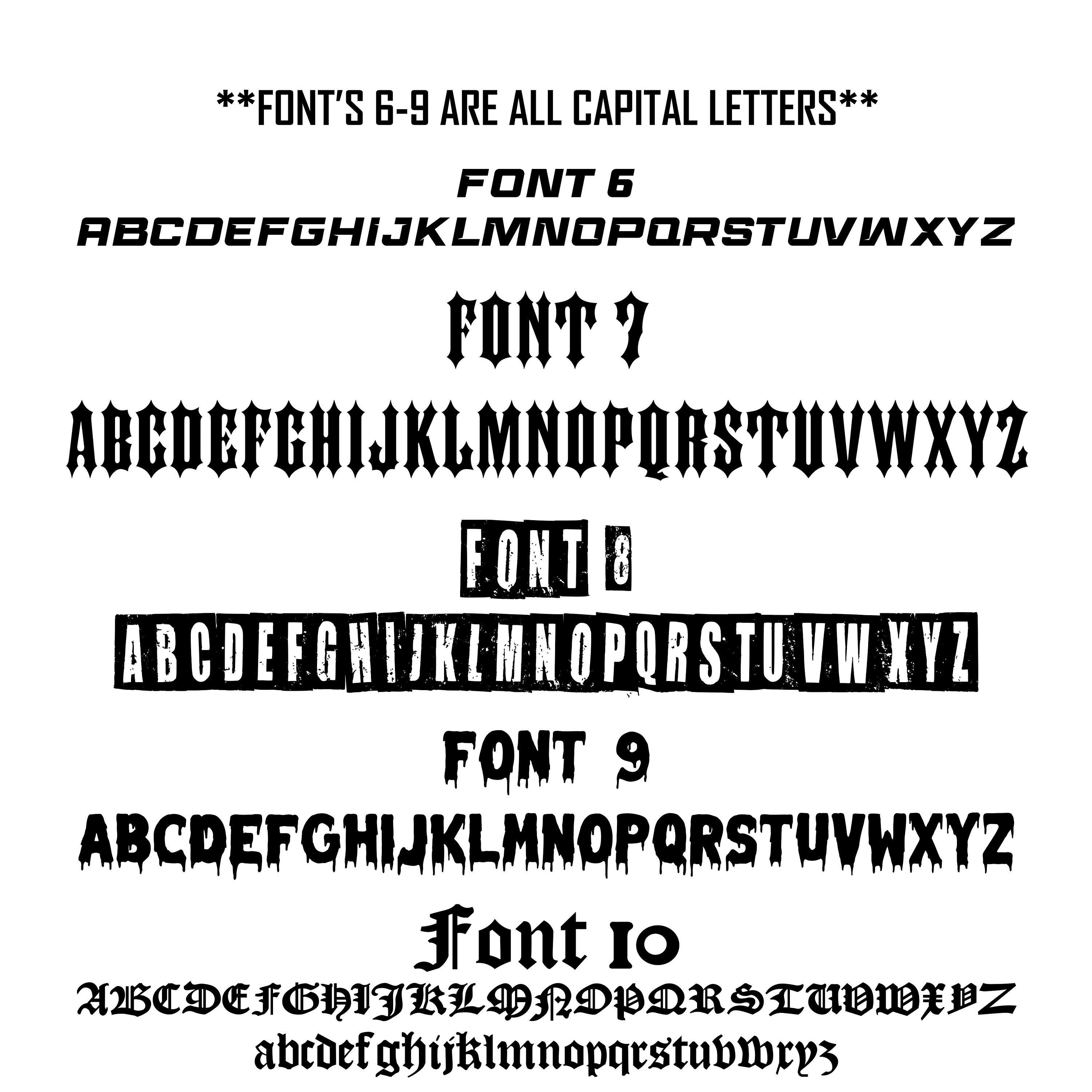 CUSTOM UTV DECAL Military Style Font Sticker Rzr Atv Quad Sxs Side by ...