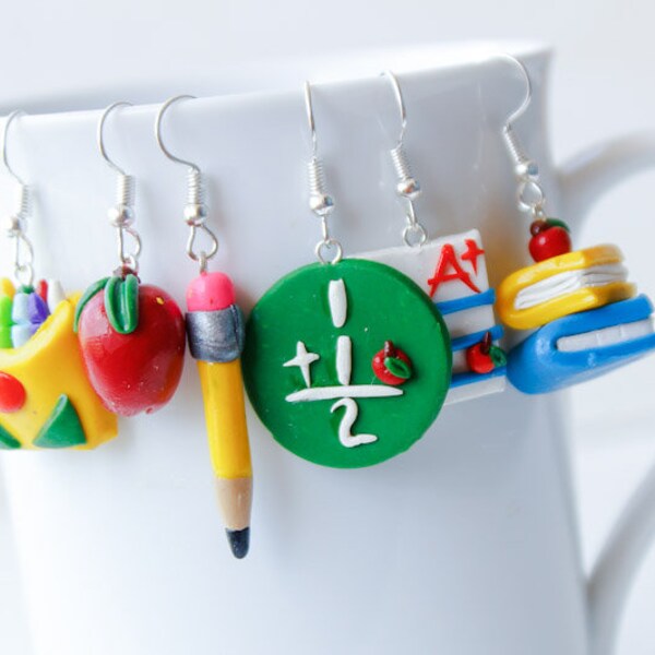 Back to School Earrings - Etsy
