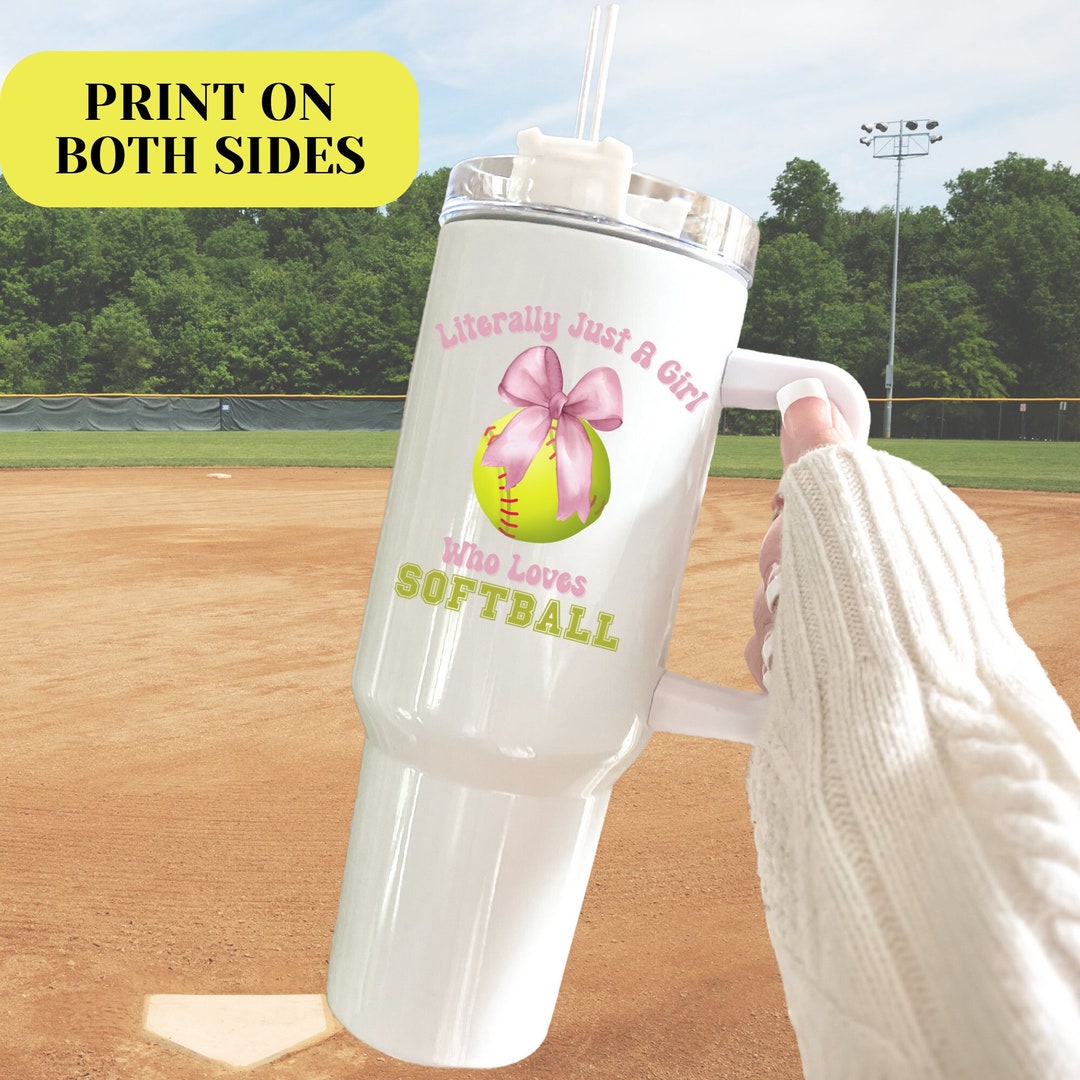 Coquette Softball Travel Mug - Softball Player Gift - Softball Coach ...