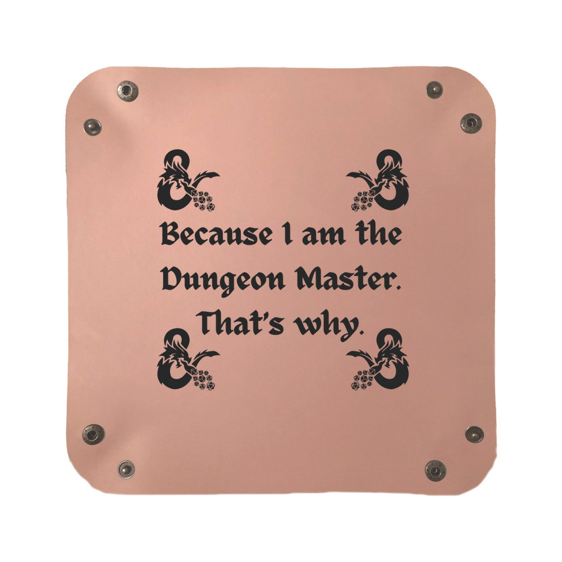 DND Dungeon Master Dice Tray Leather Valet Tray for Him DND Lover Gift ...