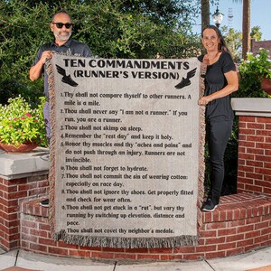 Ten Commandments (runner's Version) Woven Blanket - Unique Gifts for ...
