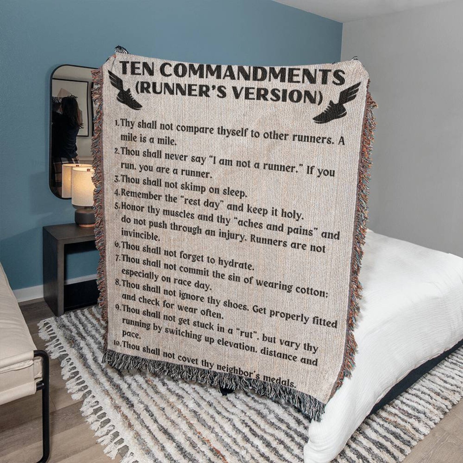 Ten Commandments (runner's Version) Woven Blanket - Unique Gifts for ...
