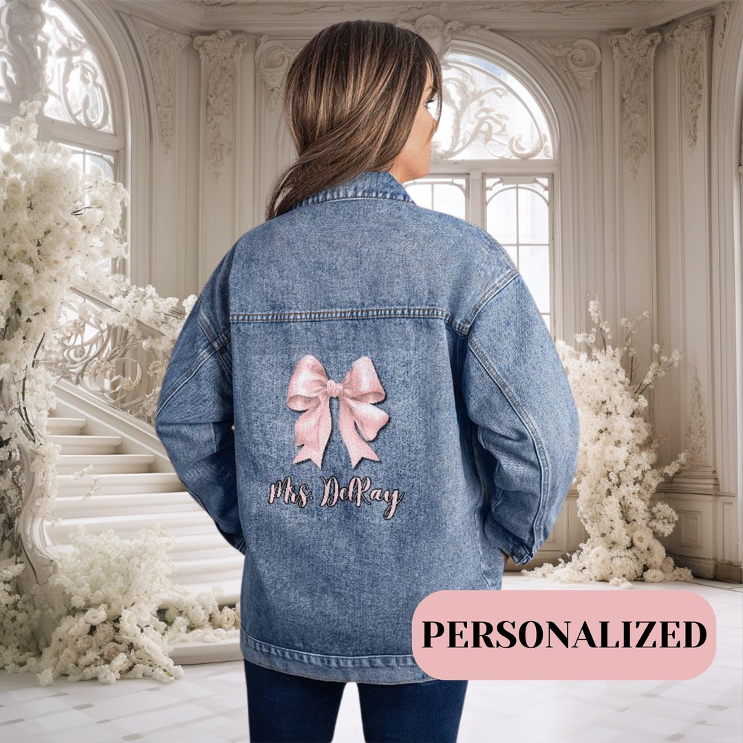 Coquette Bride Denim Jacket New Bride Jean Jacket Future Mrs Jacket ...