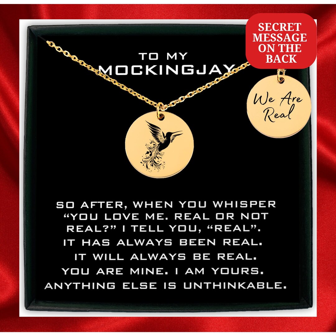 Hunger Games Inspired Mockingjay Necklace With Personalized - Etsy UK