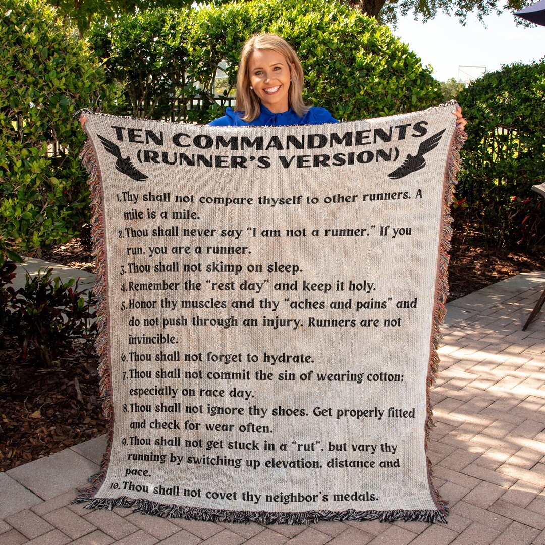 Ten Commandments (runner's Version) Woven Blanket - Unique Gifts for ...