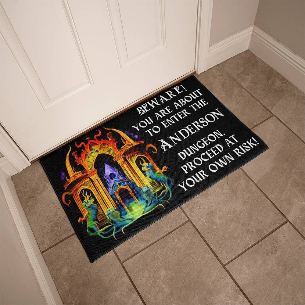 Personalized Dnd Lover Welcome Mat Custom Dnd Door Mat Housewarming ...