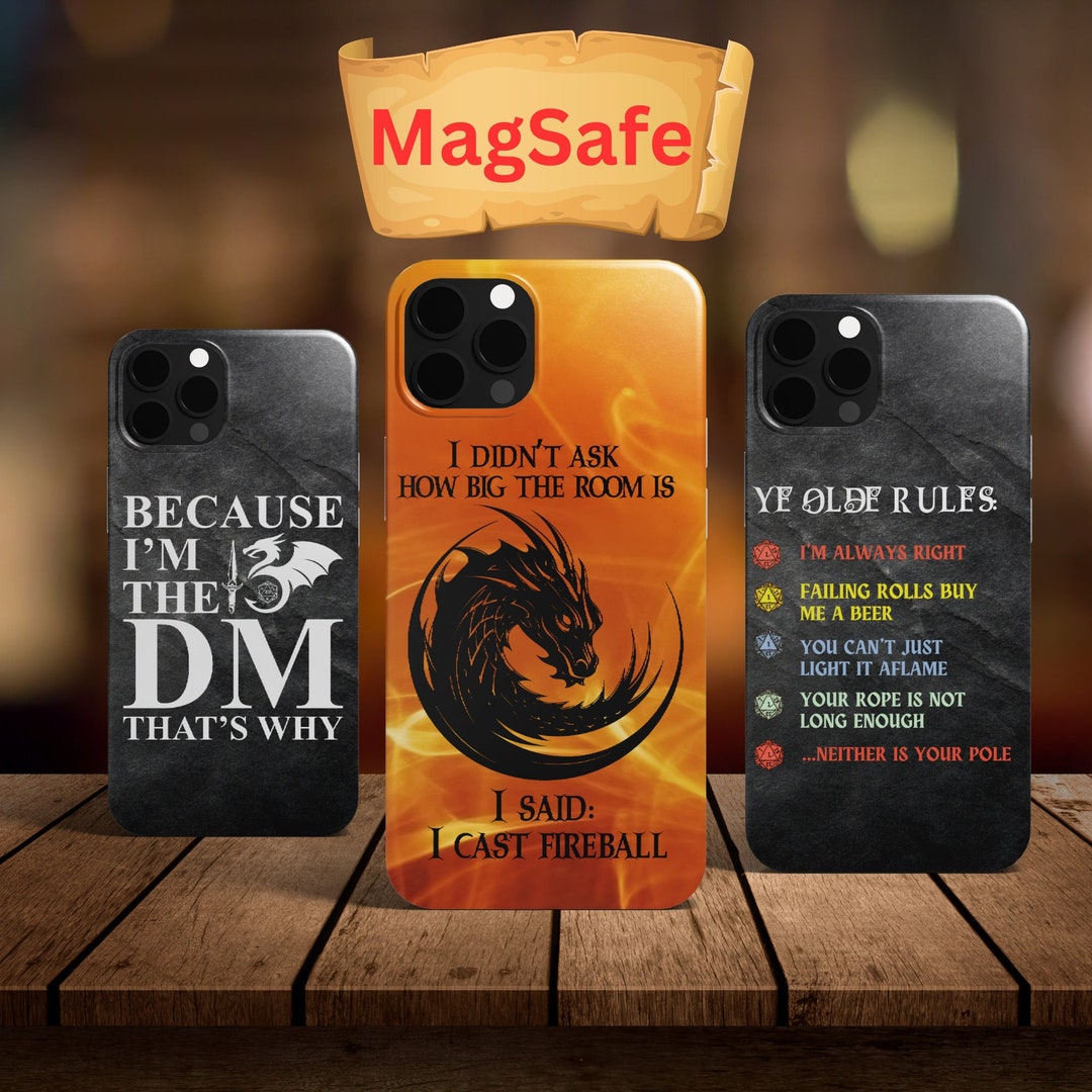 Dnd Magsafe iPhone Case Dnd Lover Tough Phone Cases Funny Dnd Phone ...