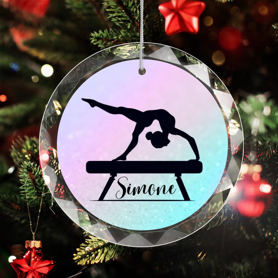 Personalized Gymnastics Ornament for Girls, Gymnastics Team Gift ...