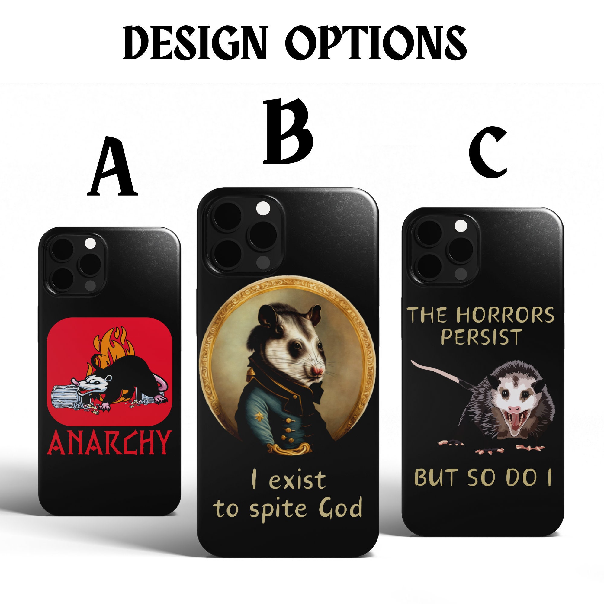 Possum Lover Magsafe iPhone Case I Exist to Spite God Tough Phone Case ...