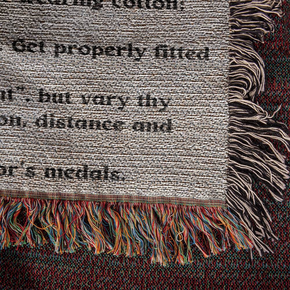 Ten Commandments (runner's Version) Woven Blanket - Unique Gifts for ...