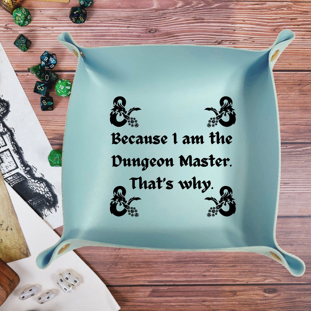 DND Dungeon Master Dice Tray Leather Valet Tray for Him DND Lover Gift ...