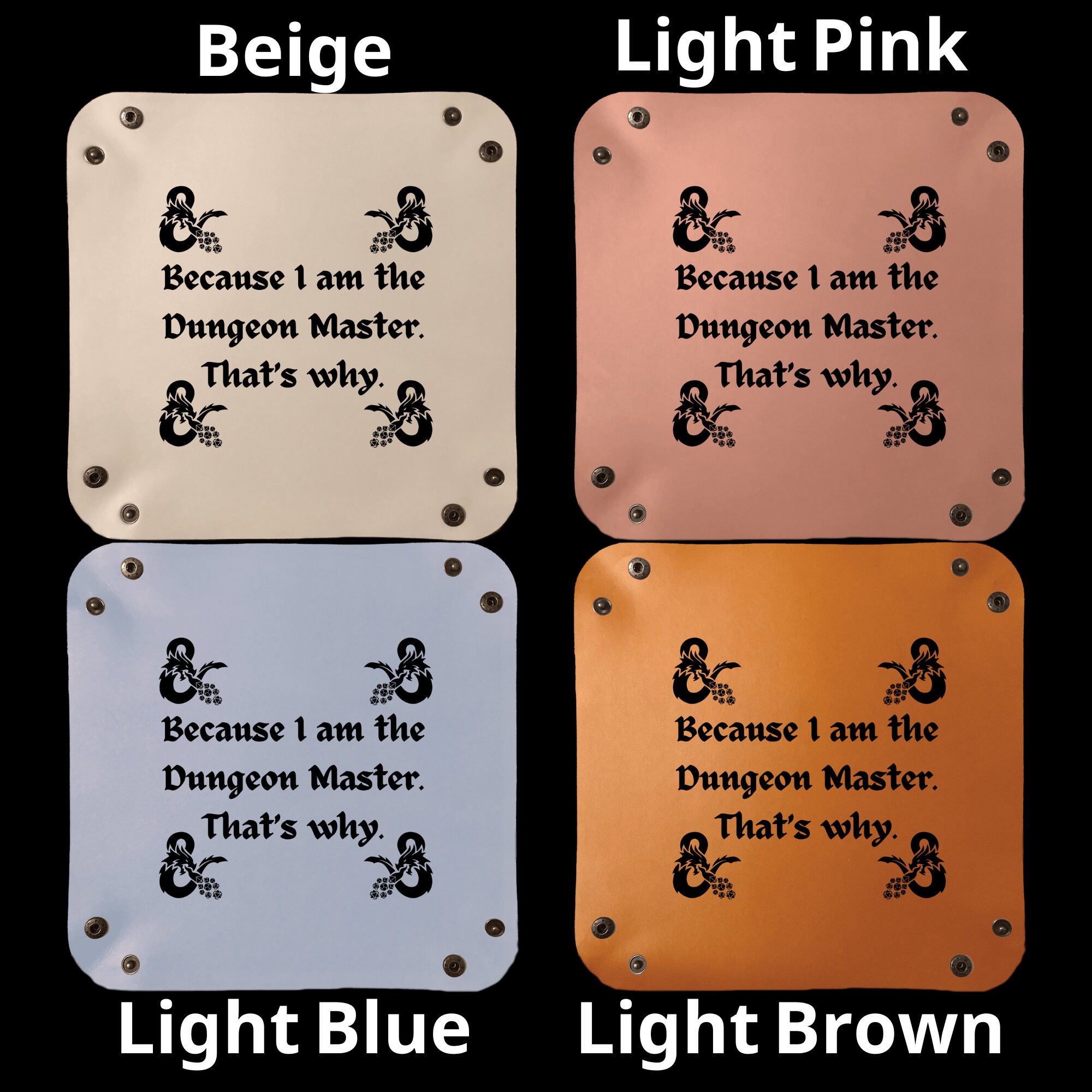 DND Dungeon Master Dice Tray Leather Valet Tray for Him DND Lover Gift ...