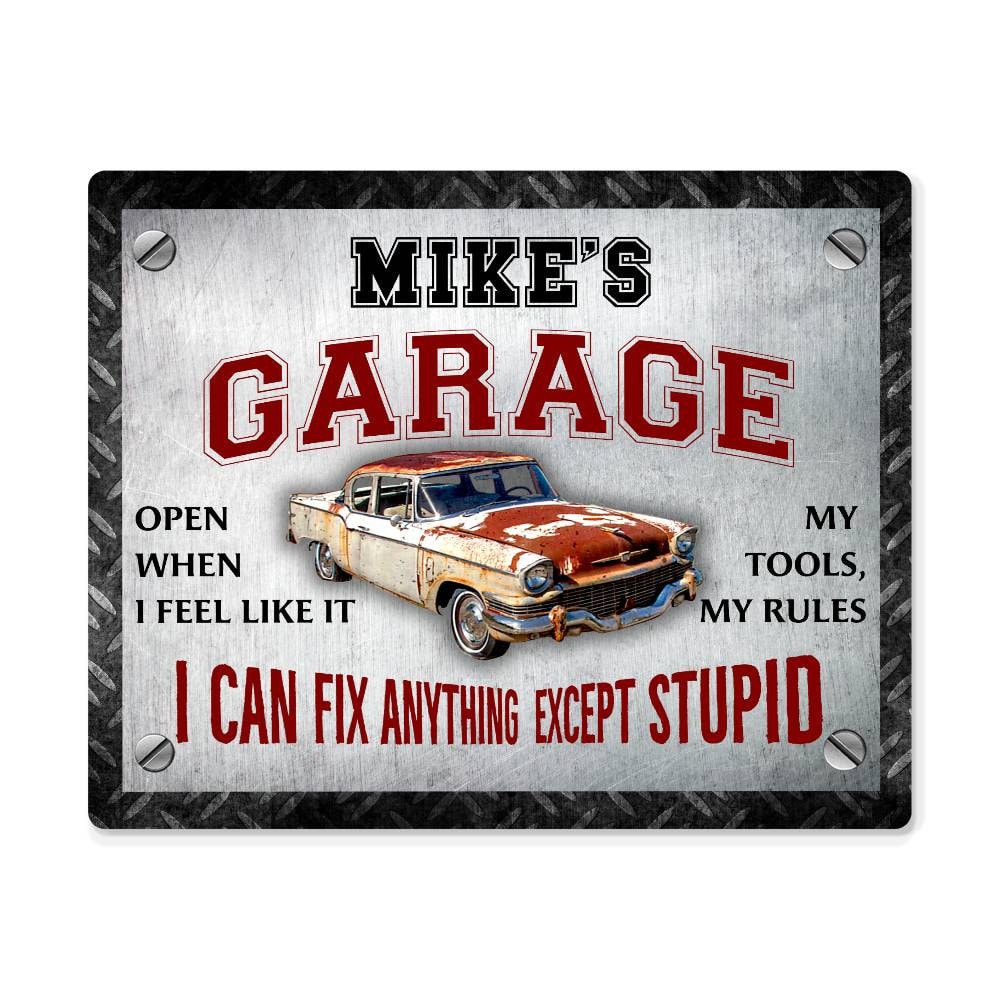 Personalized Auto Repair Sign | Custom Mechanic Garage Signs | Rustic ...