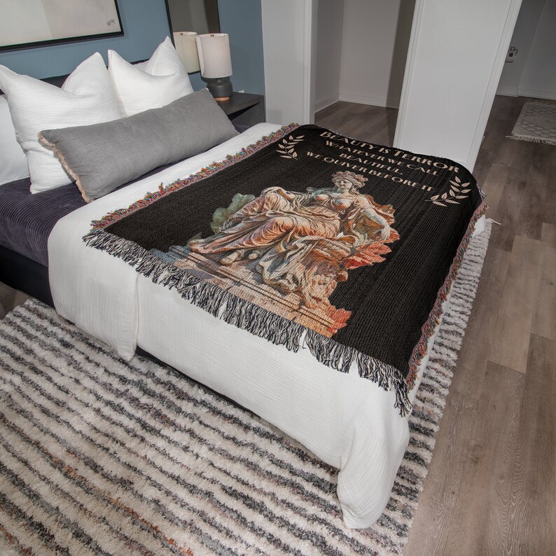 Aphrodite Statue Woven Blanket - Secret History Woven Throw Blanket ...
