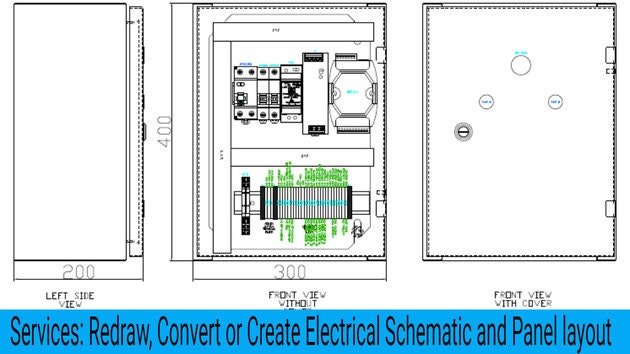 2d Electrical Design, Redraw Electrical Panel, Redraw Electrical Panel ...