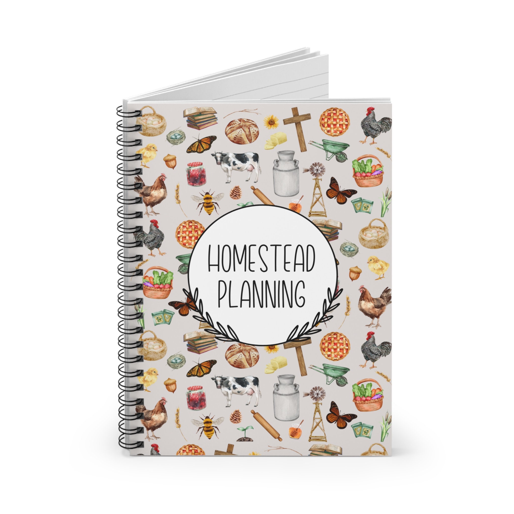 Homestead Planning Ruled Lined Notebook Homestead Farm Chores ...